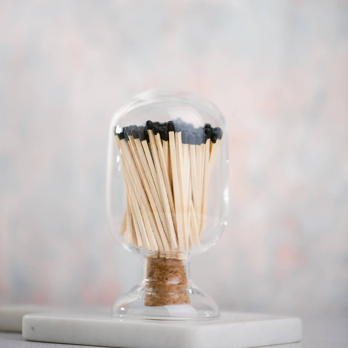 Glass Match Cloche with Matches: Black – The Worthy Co