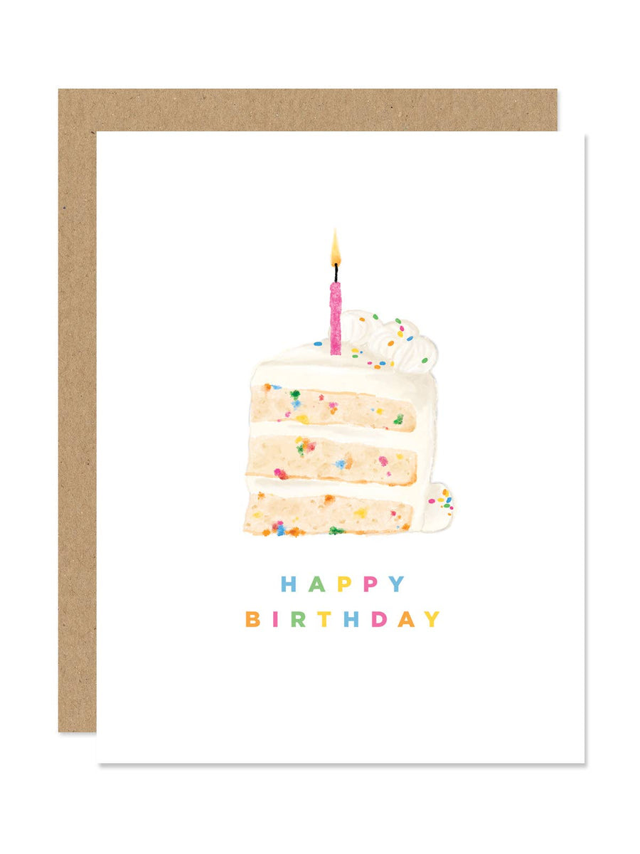Birthday Cake Happy Birthday Card – The Worthy Co