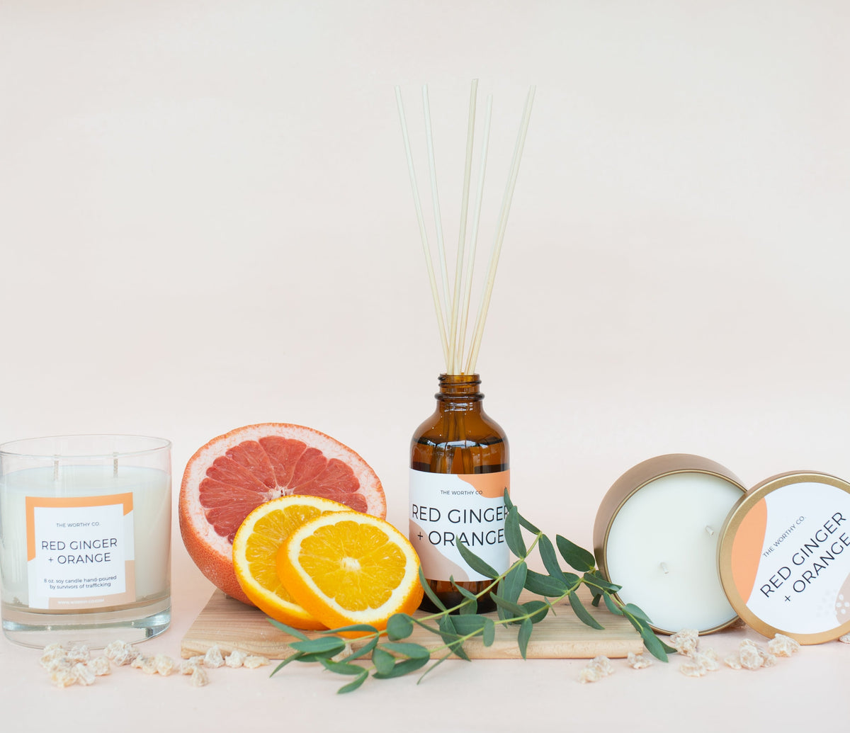 Classic Gift Set: Red Ginger + Orange – The Worthy Co