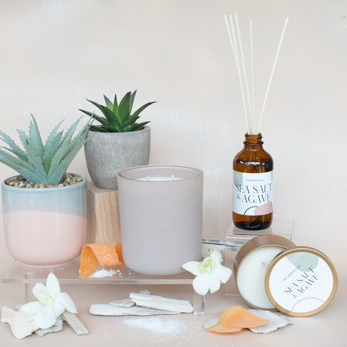 Worthy Gift Set: Sea Salt + Agave – The Worthy Co