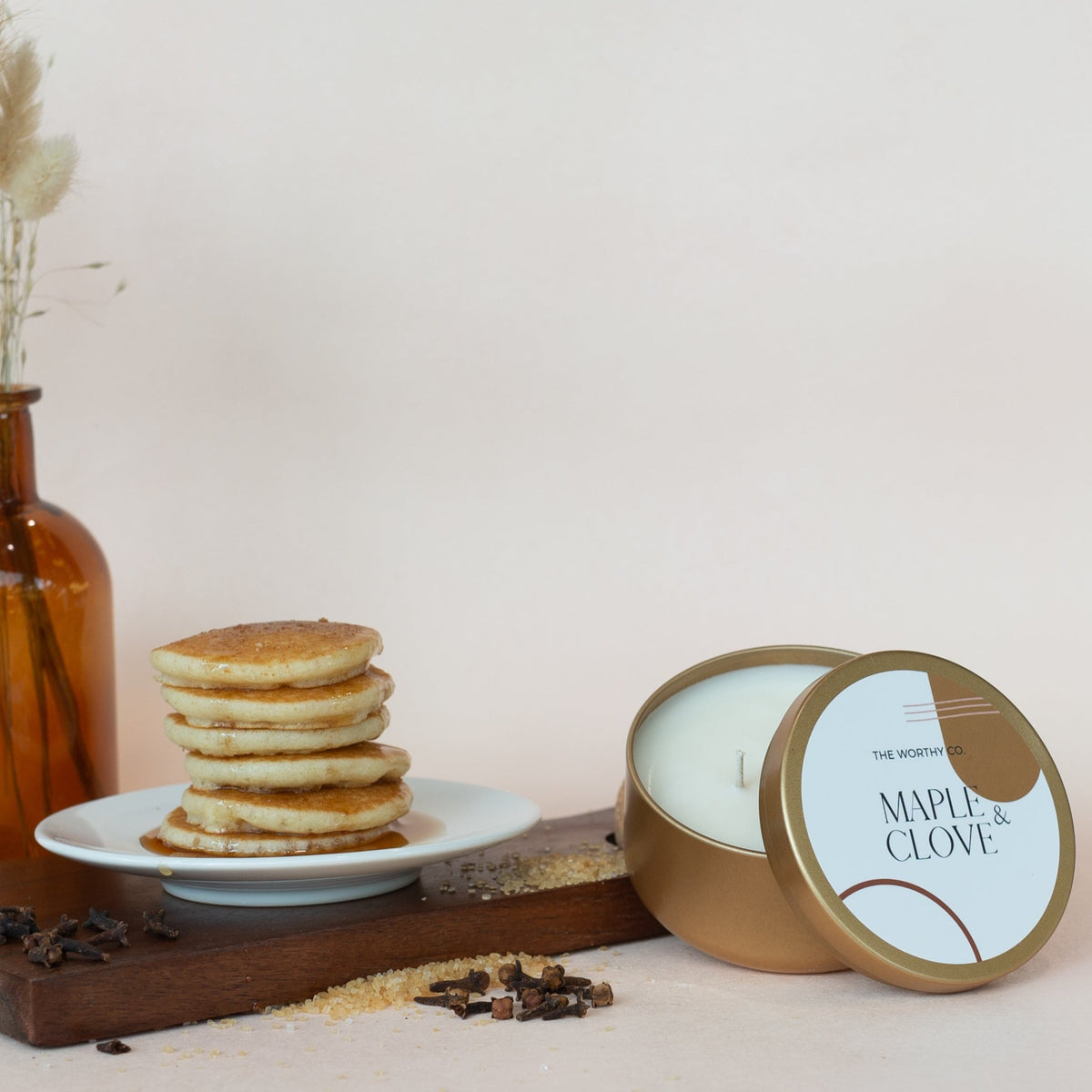 Tin Candle: Maple + Clove – The Worthy Co